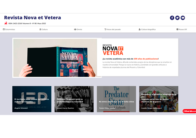 Columnistas - Revista Nova et Vetera - Universidad del Rosario